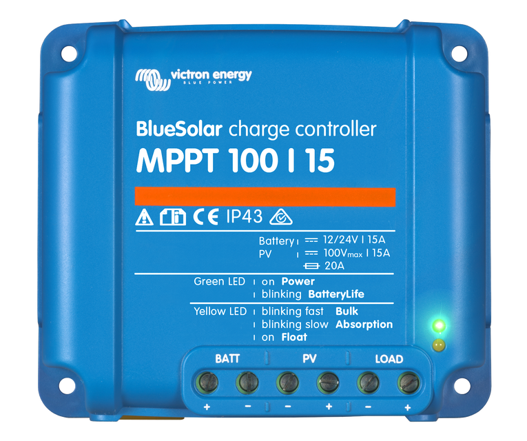 BlueSolar MPPT 75/10, 75/15 & 100/15 (12 / 24 Volt + Lastausgang) - Victron Energy